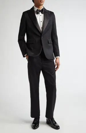 BODE Barathea Wool Tuxedo Trousers