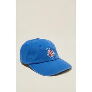 COTTON ON Cotton On Strap Back Cap Cobalt Blue New York Apple