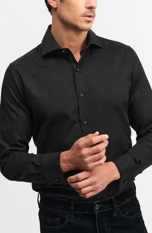 Robert Graham Waycross Jacquard Button-up Shirt - Black