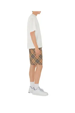 Burberry Check Relaxed Fit Shorts