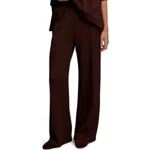 Varley Varley The Wide Leg 28-Inch Pants Chocolate Walnut