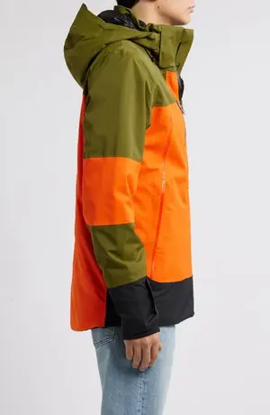 The North Face Snowsquall Insulated Jacket - Tnf Orange/forest Olive