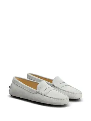 TOD'S Leather Loafers - Grey