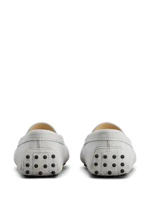 TOD'S Leather Loafers - Grey