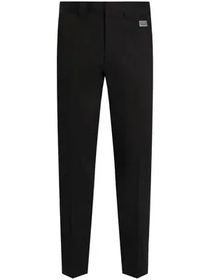 Dolce & Gabbana Logo-plaque Trousers - Black