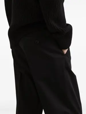 Dolce & Gabbana Logo-plaque Trousers - Black