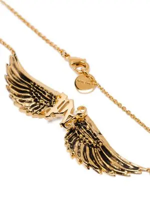 Palm Angels Wings Monogram Statement Necklace