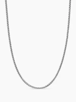 David Yurman Sterling Wheat Chain Necklace - Silver