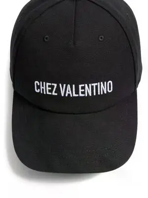 Valentino Garavani Logo-embroidered Baseball Cap - Black