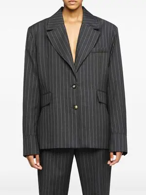 JW Anderson Open-back Striped Blazer