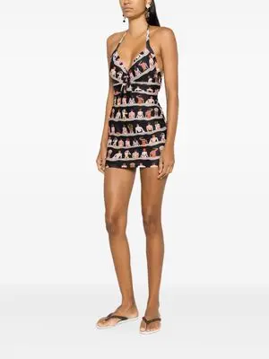 AMIR SLAMA Graphic-print Swimsuit