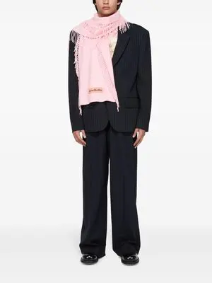 Acne Studios Fringe Wool Scarf - Pink