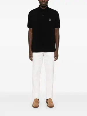 Brunello Cucinelli Cotton Polo Shirt - Black