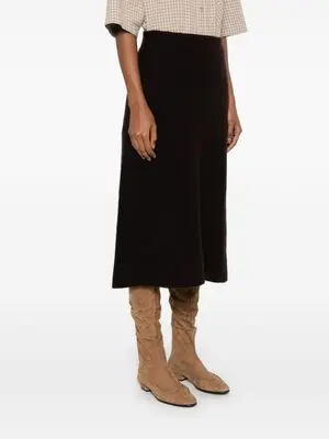 THE ROW Ivaanka A-line Skirt - Brown