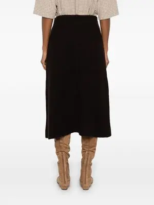THE ROW Ivaanka A-line Skirt - Brown