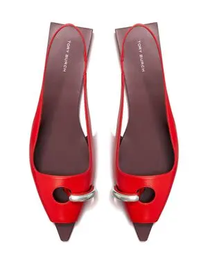 Tory Burch Pierced Slingback Sandals