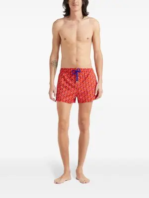 Vilebrequin Micro Ronde Des Tortues Swim Shorts - 201 Poppy Red/red
