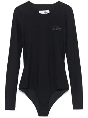 MAISON MARGIELA Numbers-motif Bodysuit - Black
