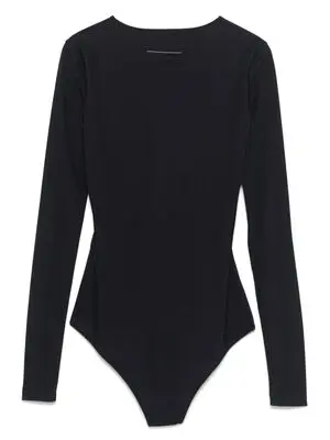 MAISON MARGIELA Numbers-motif Bodysuit - Black