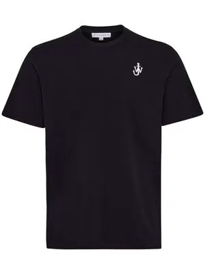 JW Anderson Anchor-embroidered T-shirt - Black