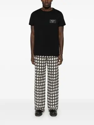 Balmain Logo-tag T-shirt - Black