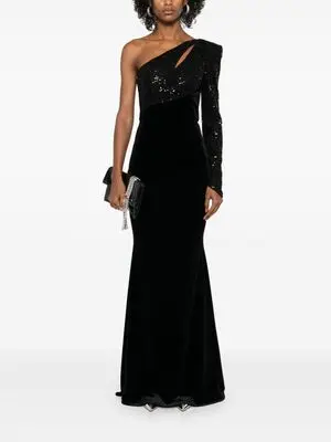 CRISTALLINI Zephyra Gown - Black