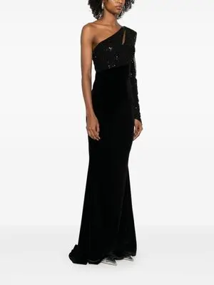 CRISTALLINI Zephyra Gown - Black
