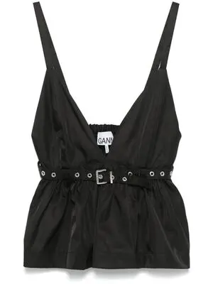 GANNI Duchesse Strap Top