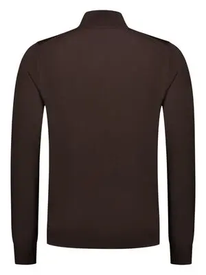 ZANONE Half-zip Sweater - Brown