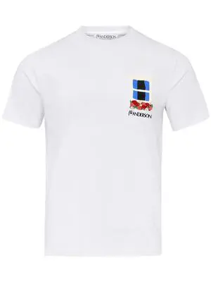 JW Anderson Window-embroidered T-shirt - White