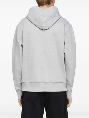 JW Anderson Logo-embroidered Hoodie - Grey
