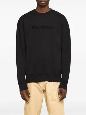 JW Anderson Logo-embroidered Sweatshirt - Black