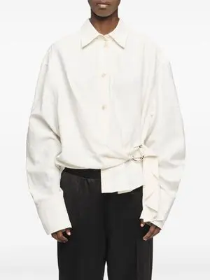 JW Anderson Draped Twisted Shirt - White