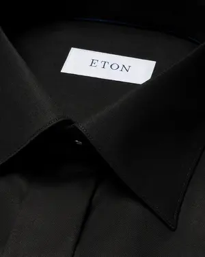 Eton Slim Fit Twill Fly Front Formal Shirt