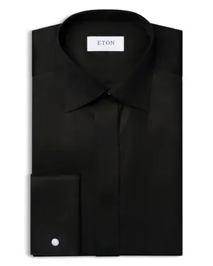 Eton Slim Fit Twill Fly Front Formal Shirt