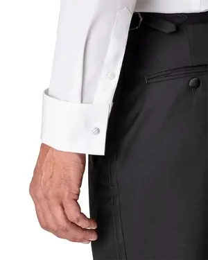 Eton Classic Fit Pleated Bib Formal Shirt - White