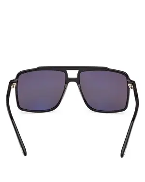 TOM FORD Pilot Sunglasses 56mm - Black/smoke