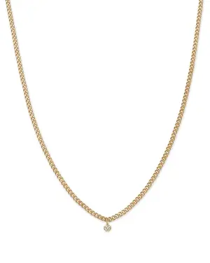 Zoe Chicco 14k Yellow Diamond Pendant Necklace - Gold