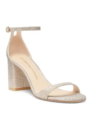 STUART WEITZMAN Nudist Block 75 Sandals - Poudre