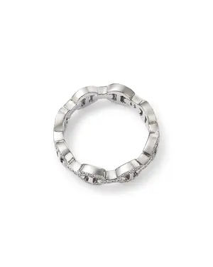 Hoorsenbuhs 18k Gold Diamond Tri Link Ring