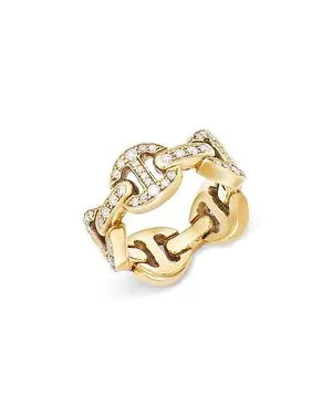 Hoorsenbuhs 18k Yellow Diamond Tri Link Ring - Gold