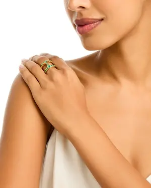 Hoorsenbuhs 18k Yellow Gold Emerald Ring
