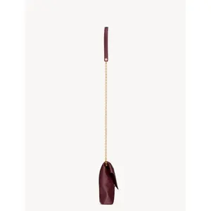 Saint Laurent Cassandre Chain Pouch - Dark Ruby
