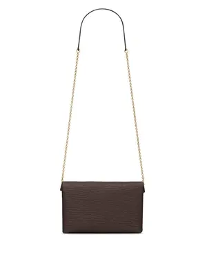 Saint Laurent Cassandre Chain Pouch - Santal