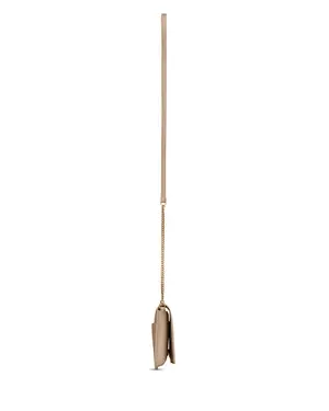 Saint Laurent Cassandre Crossbody Bag Phone Holder With Strap - Dark Beige