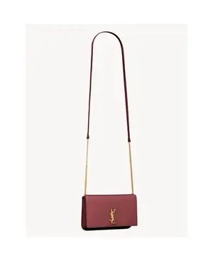 Saint Laurent Cassandre Crossbody Bag Phone Holder With Strap - Rouge Merlot
