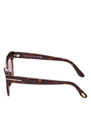 TOM FORD Cat Eye Sunglasses - Havana/brown
