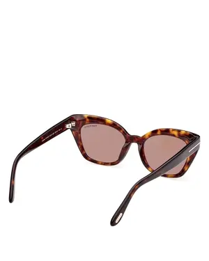 TOM FORD Cat Eye Sunglasses - Havana/brown