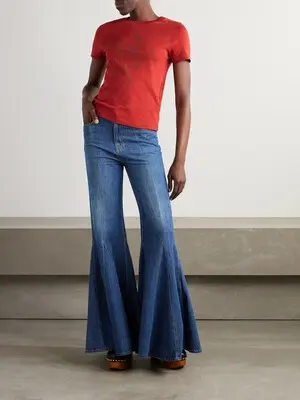 Chloé Printed Cotton-jersey T-shirt