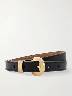 Loewe Loewe Pebble Leather Belt Black
